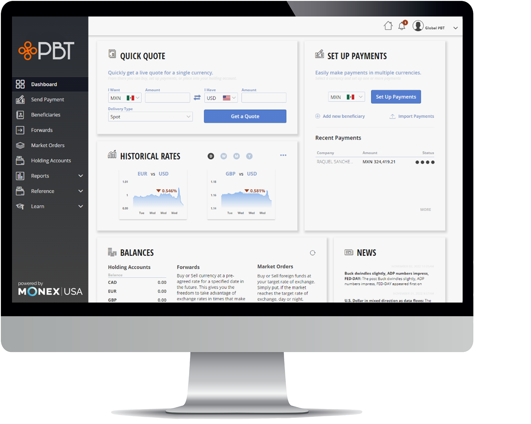 PBT - Monex USA